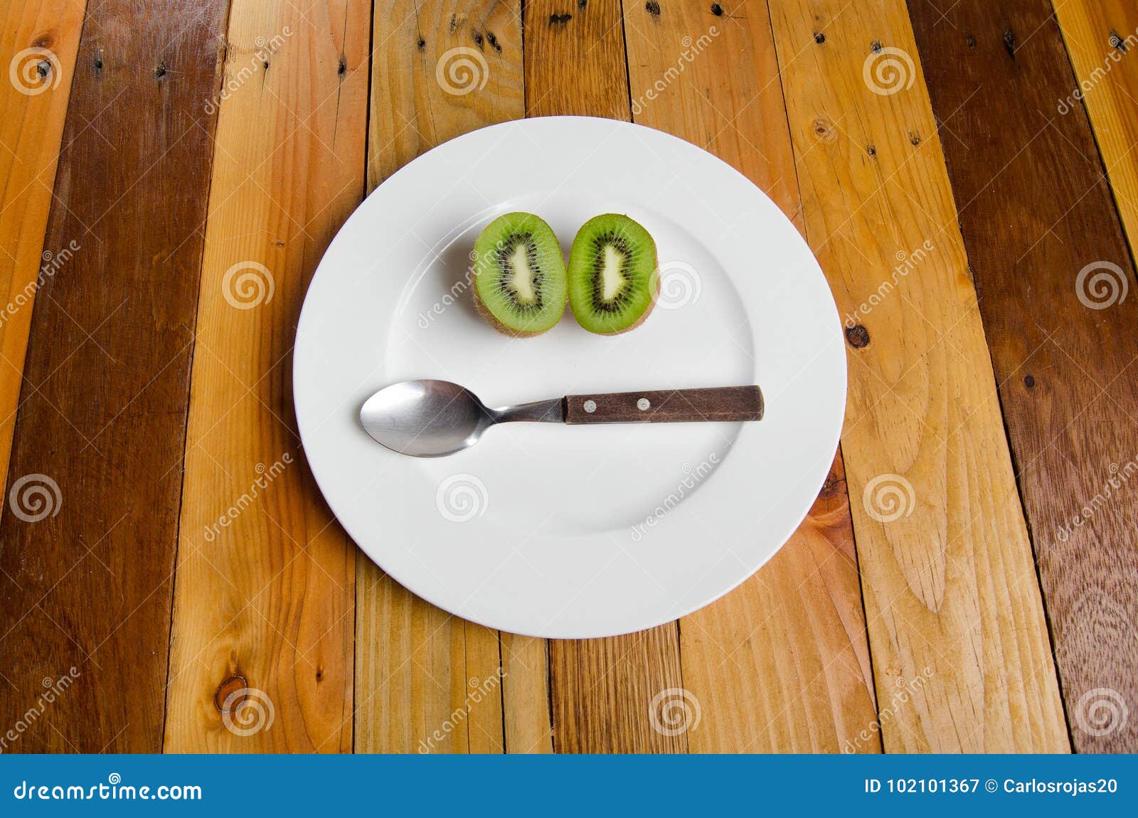 Kiwi and spoon stock image. Image of colorful, food - 102101367