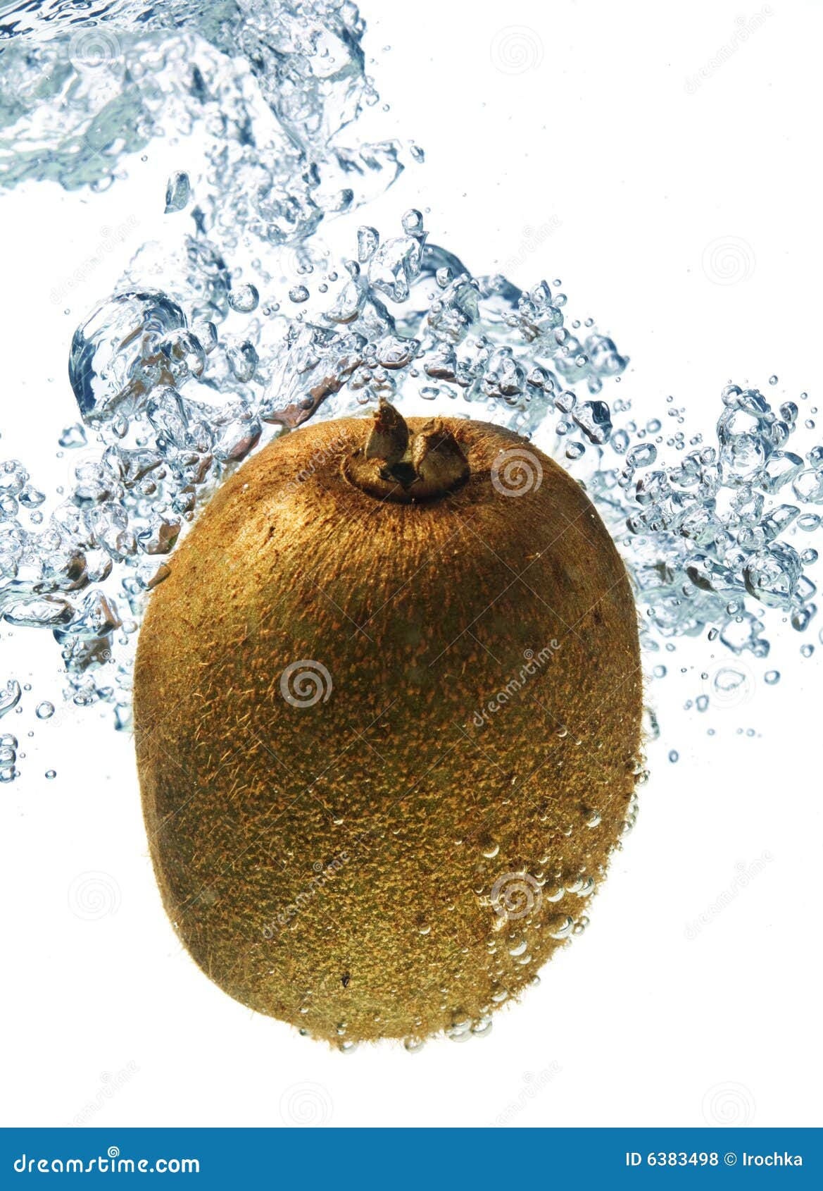 Kiwi in water stock photo. Image of citrus, aqua, refreshing - 6383498