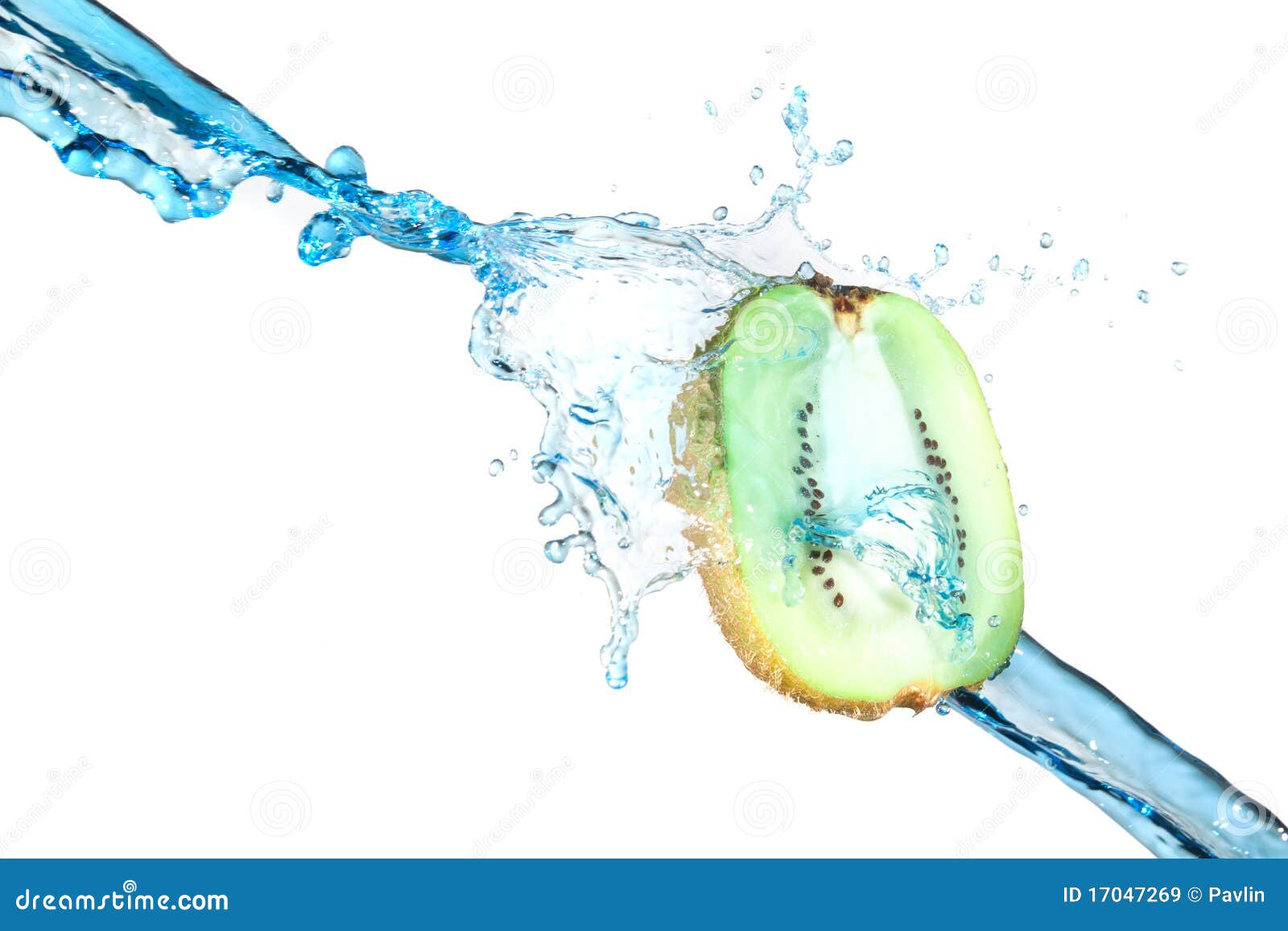 Kiwi water splash stock image. Image of flowing, shot - 17047269