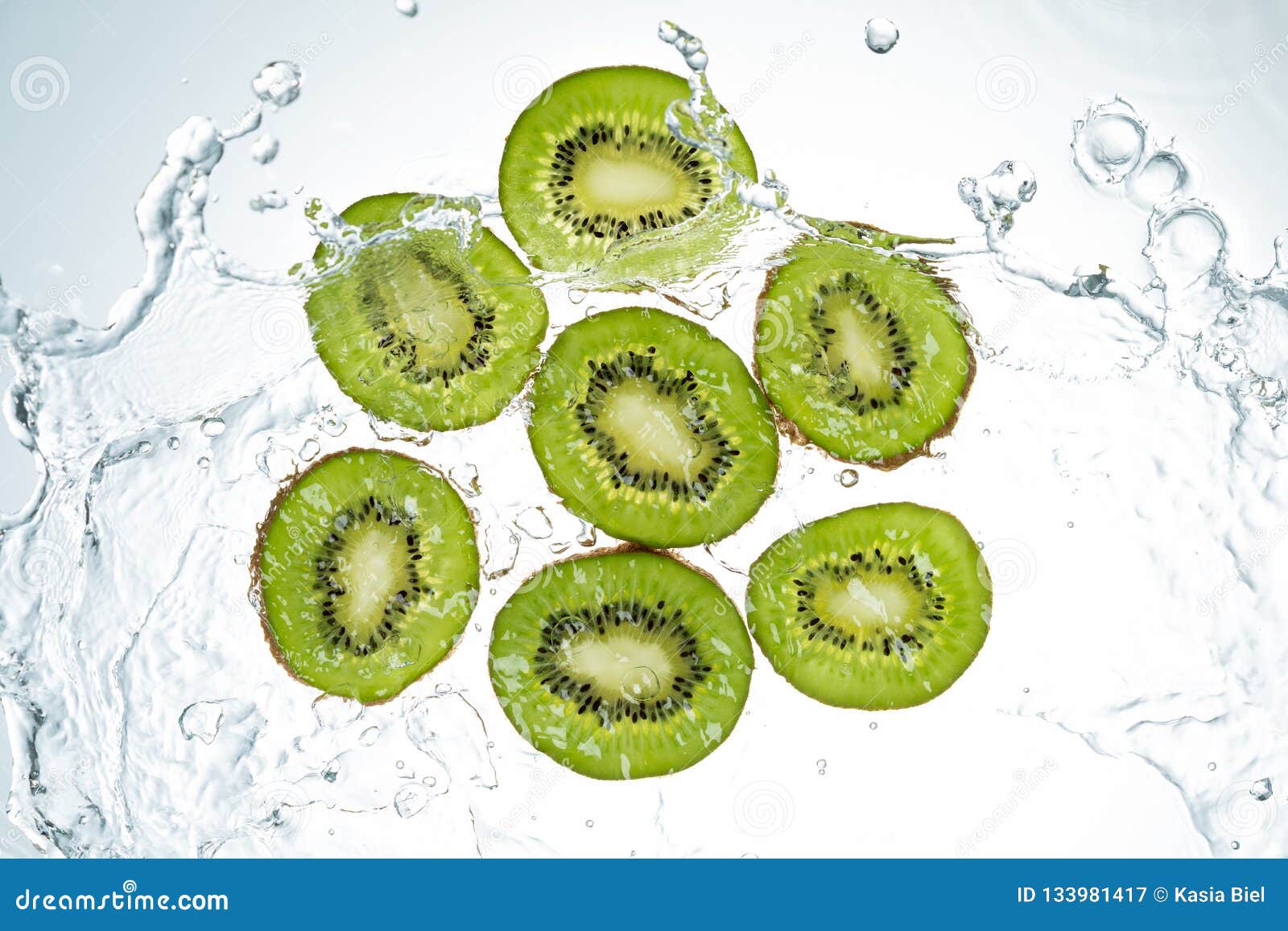 Kiwi Water Splash stock image. Image of splashing, liquid - 133981417