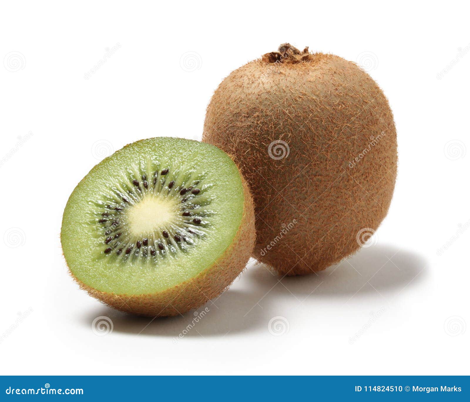 Kiwi Whole and Half stock photo. Image of nature, fresh - 114824510