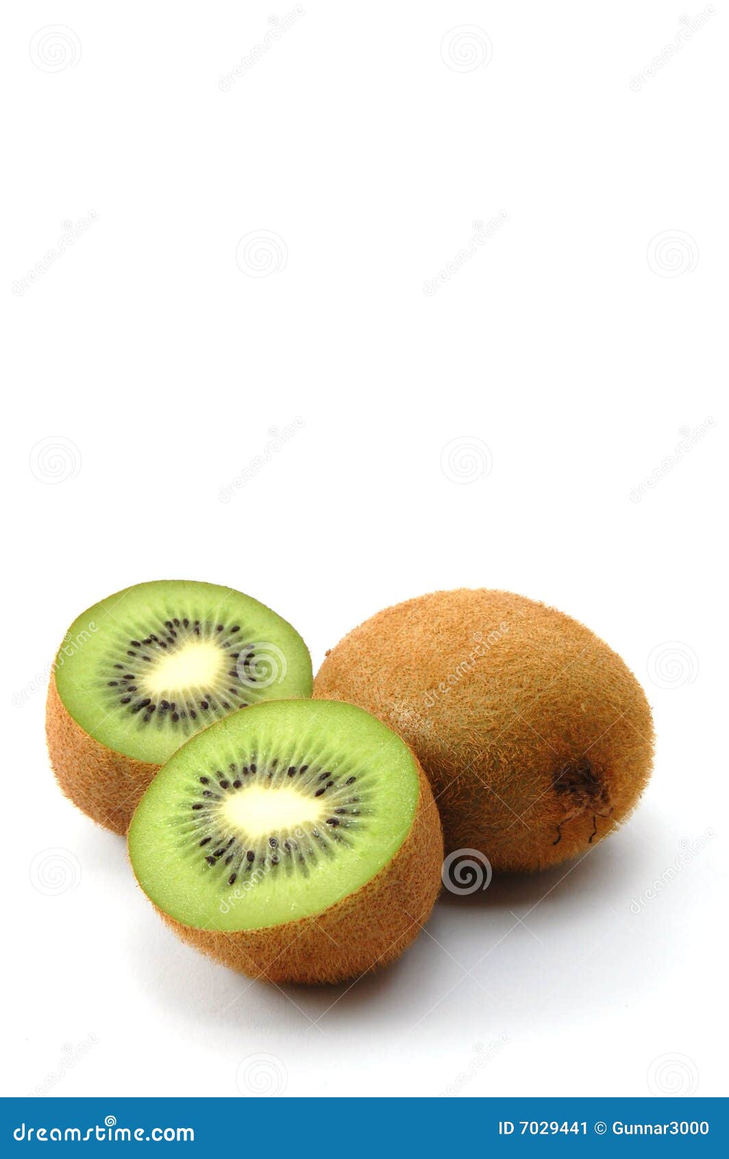 Kiwifrucht Getrennt Auf Weißem Hintergrund Stockbild - Bild von ...