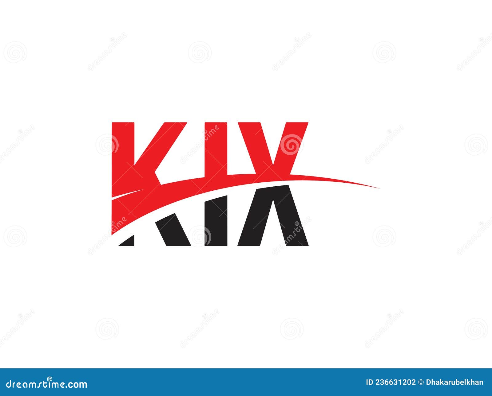 KIX Letter Initial Logo Design Vector Illustration Stock Vector ...