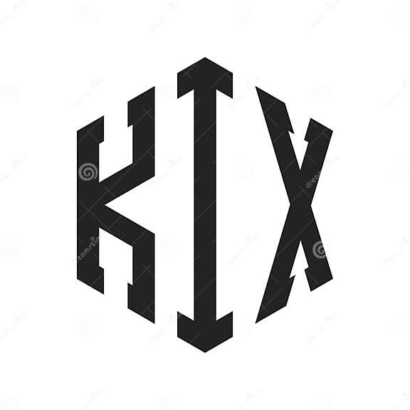 KIX Logo Design. Initial Letter KIX Monogram Logo Using Hexagon Shape ...