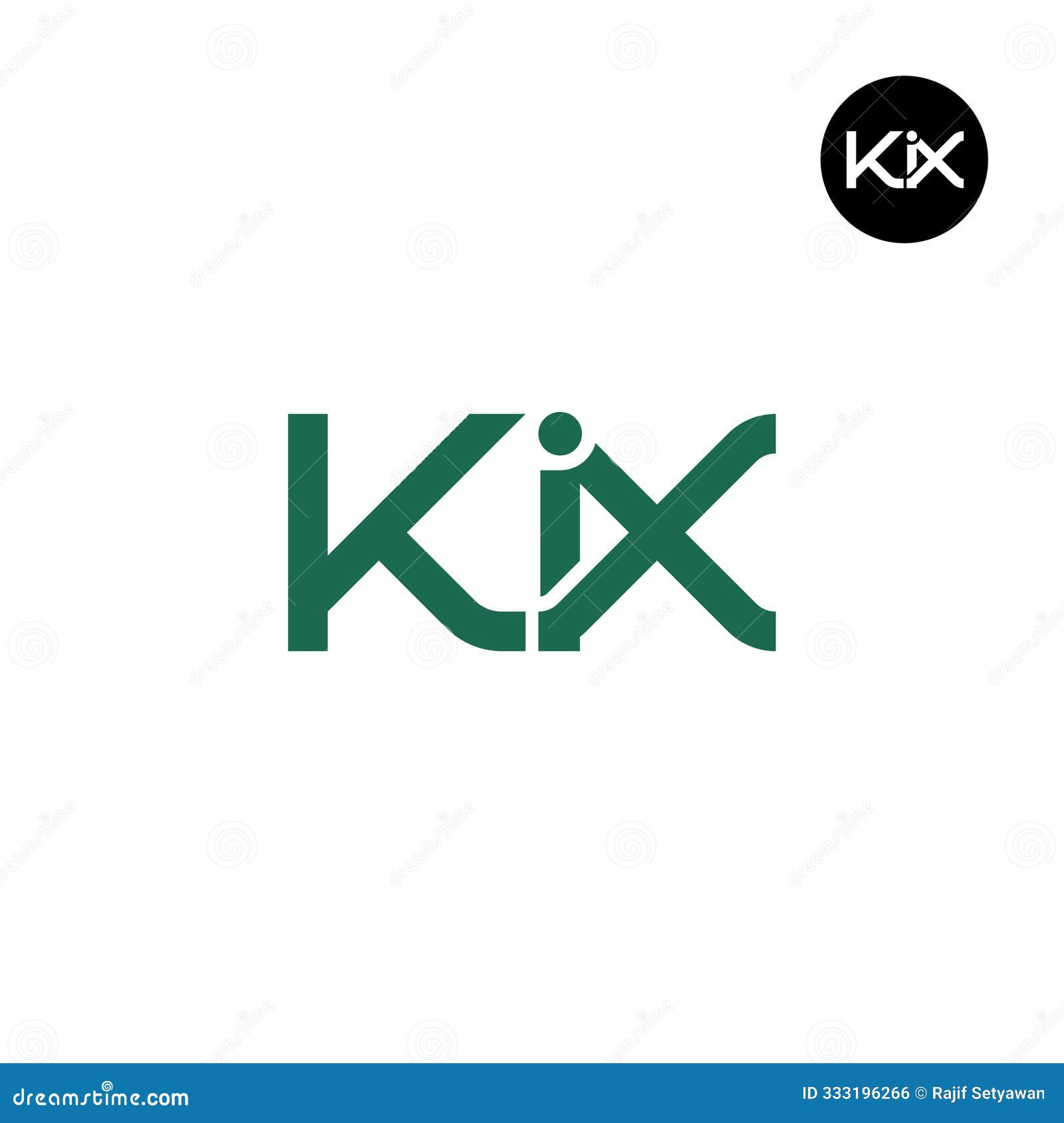KIX Logo Letter Monogram Design Stock Vector - Illustration of ...