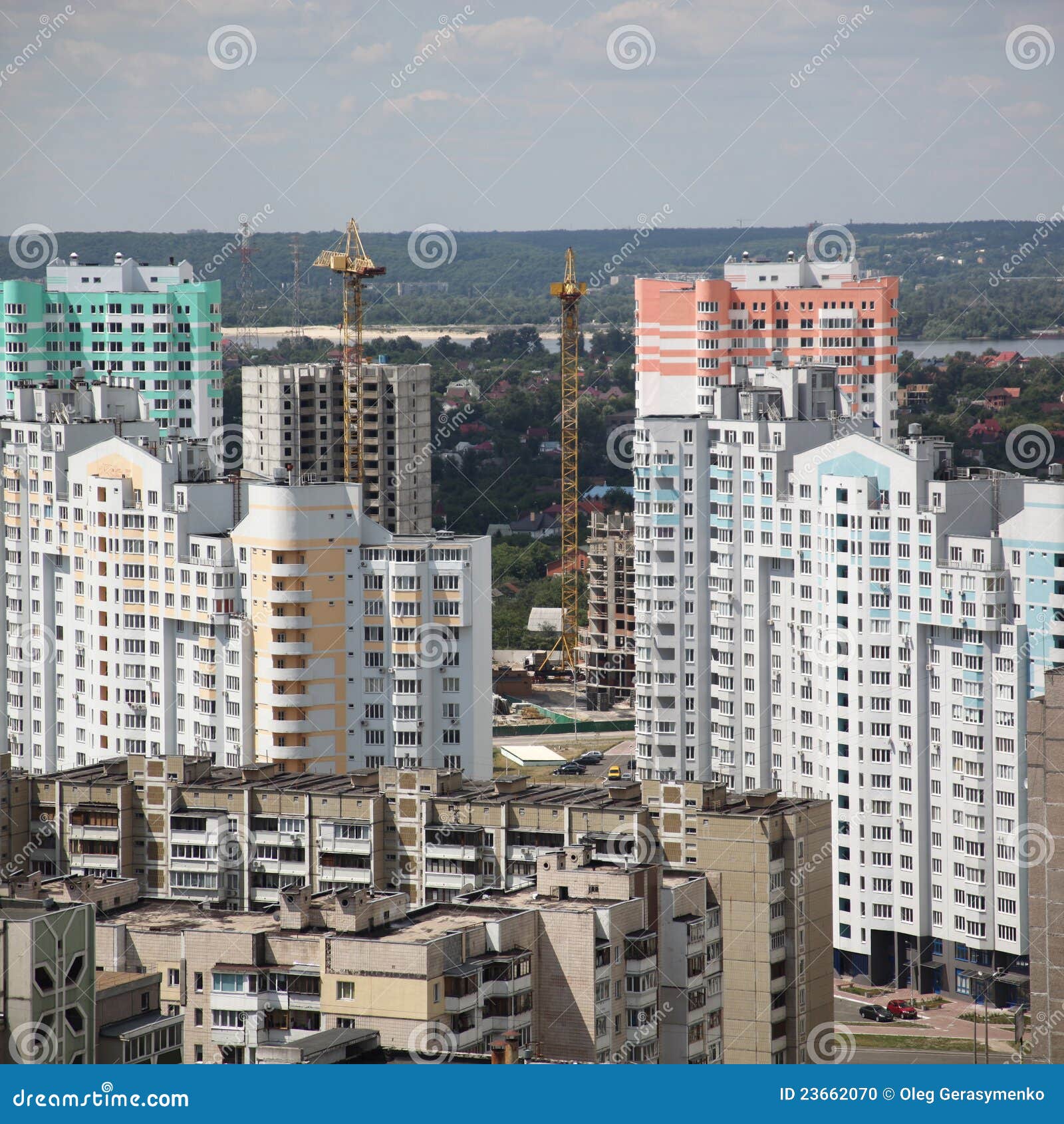 Kiyv, Ukraine, aerial view stock photo. Image of history - 23662070