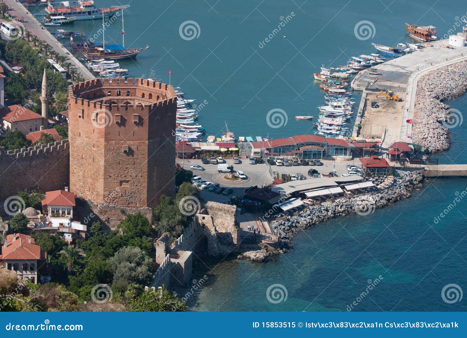 Kizil Kule (Red Tower), stock image. Image of defend - 15853515