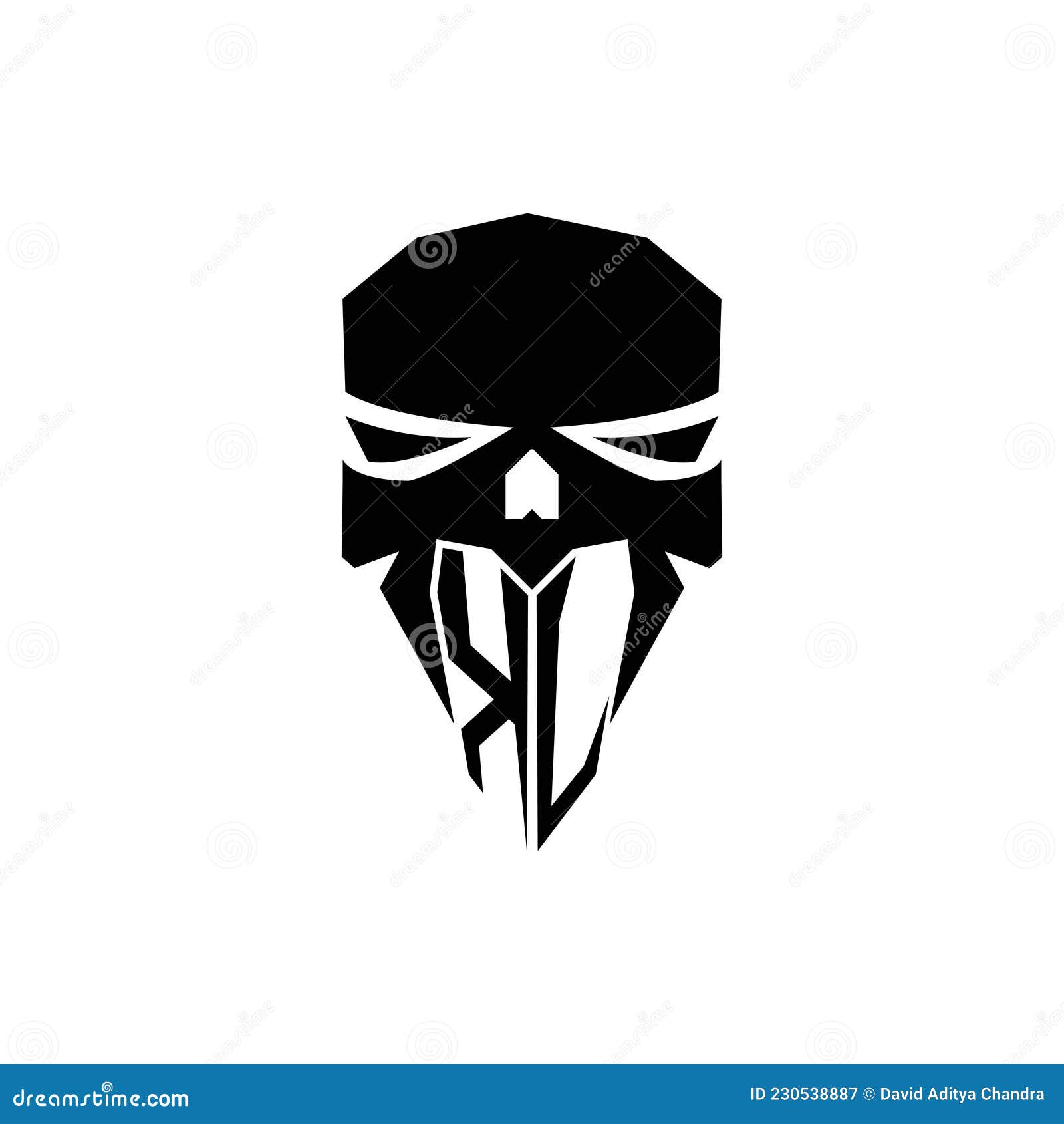 KJ Initial Head Skull ESport Logo Stock Vector - Illustration of gaming ...
