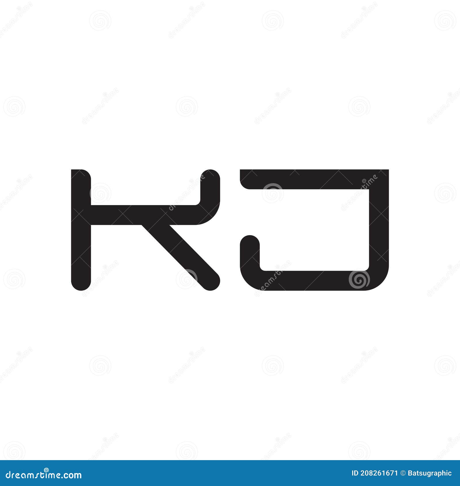 Kj Initial Letter Vector Logo Icon Stock Vector - Illustration of ...