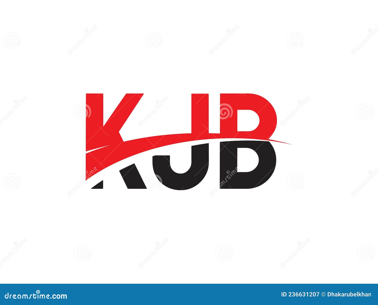 KJB Letter Initial Logo Design Vector Illustration Stock Vector ...