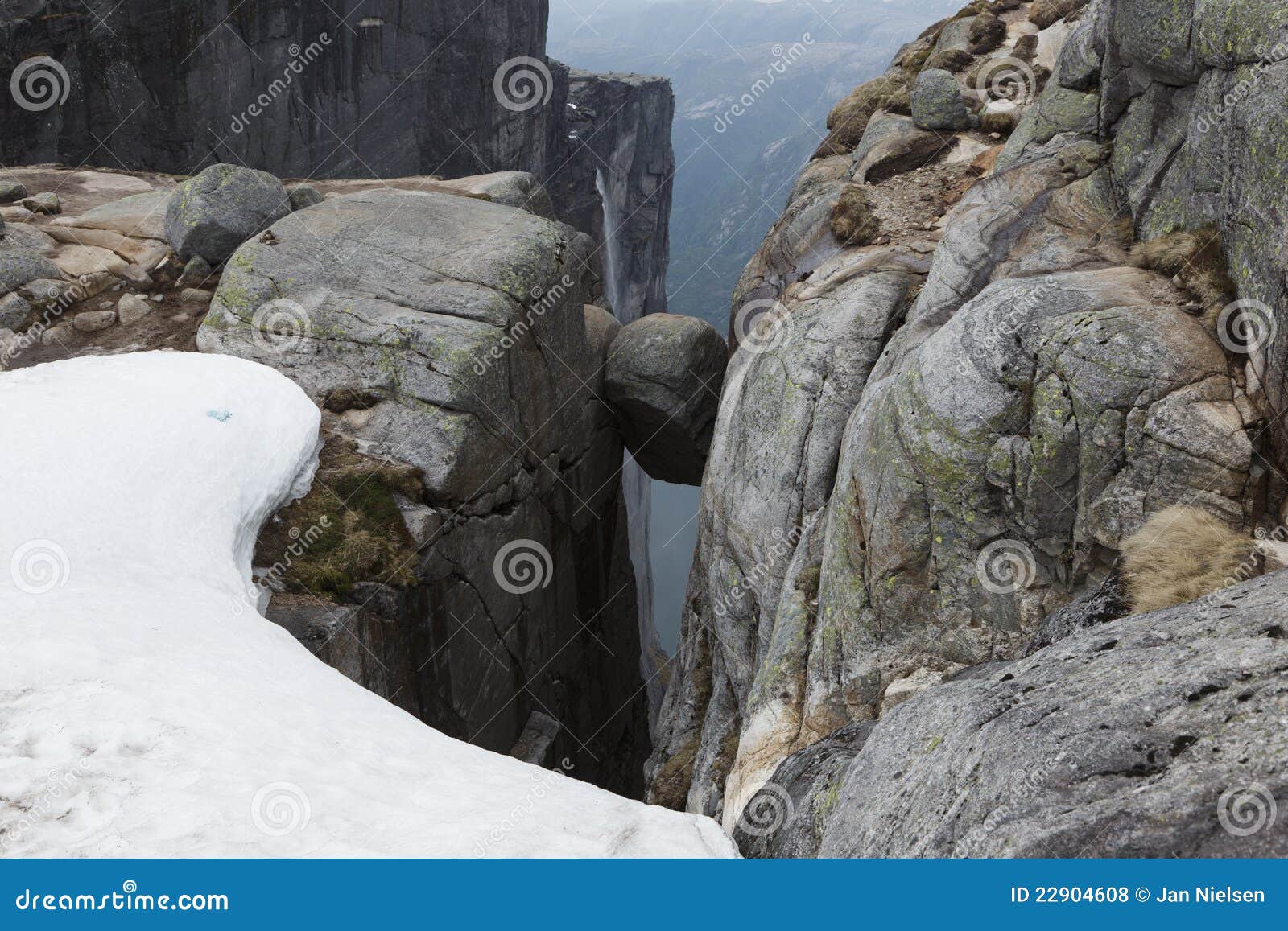 Kjerag Boulder Hanging Rock (Kjeragbolten), Famous Place In Norway ...