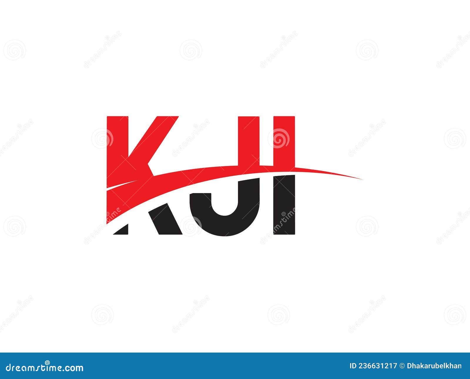 KJI Letter Initial Logo Design Vector Illustration Stock Vector ...