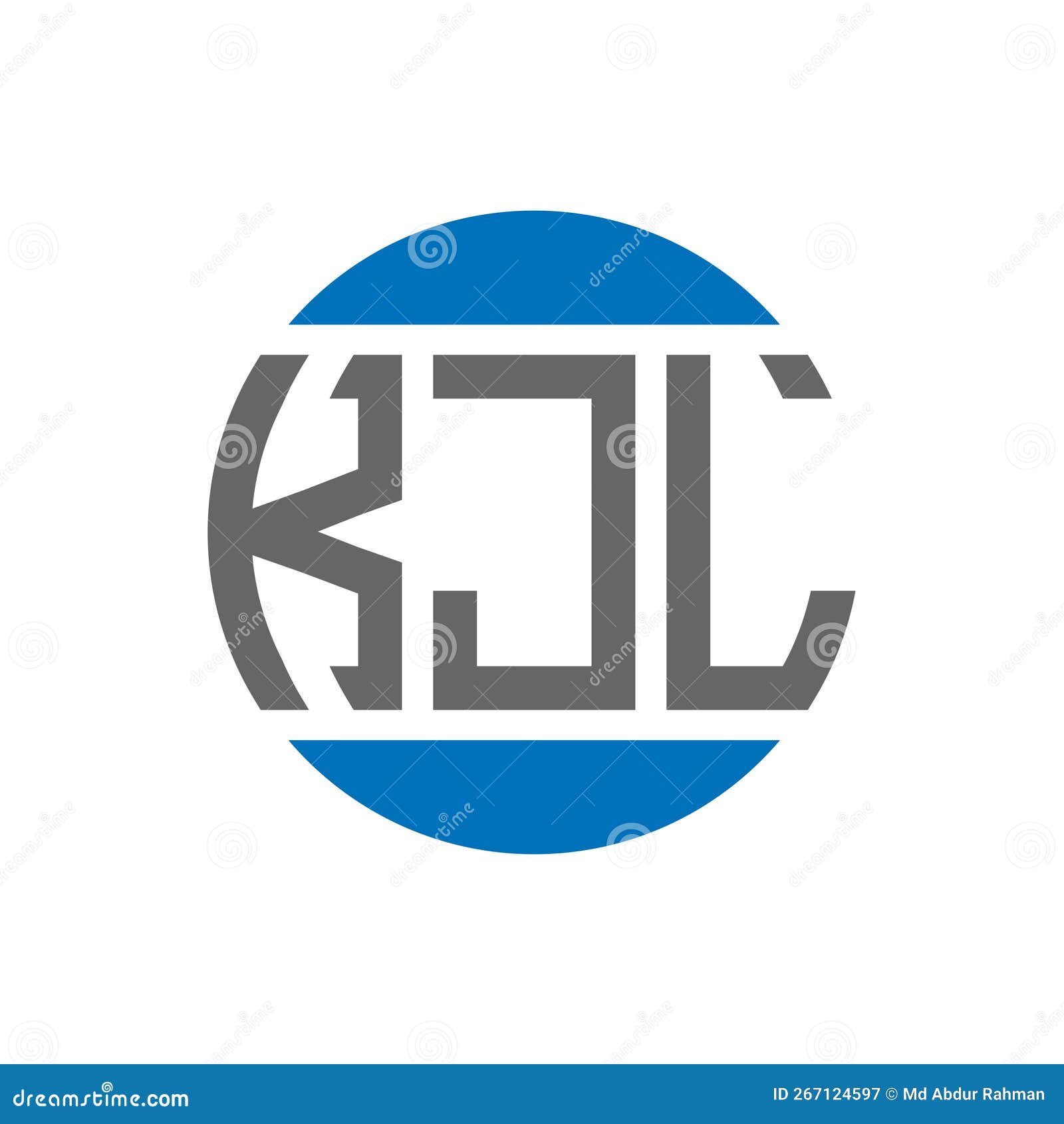 KJL Letter Logo Design on White Background. KJL Creative Initials ...