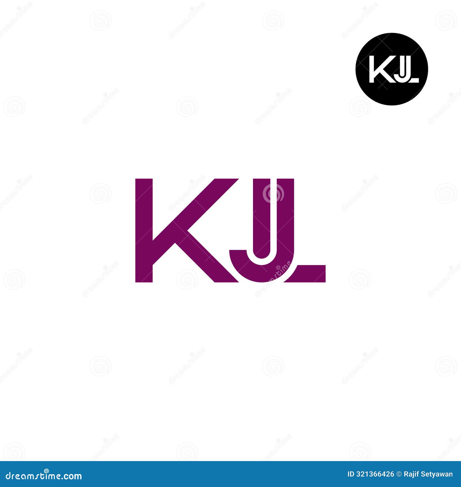 KJL Logo Letter Monogram Design Stock Vector - Illustration of logos ...
