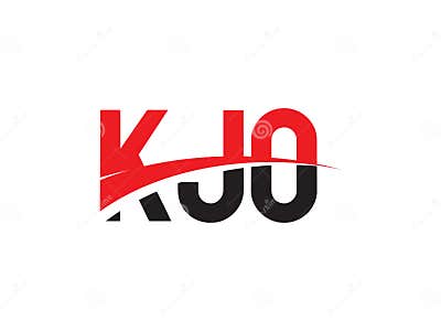 KJO Letter Initial Logo Design Vector Illustration Stock Vector ...
