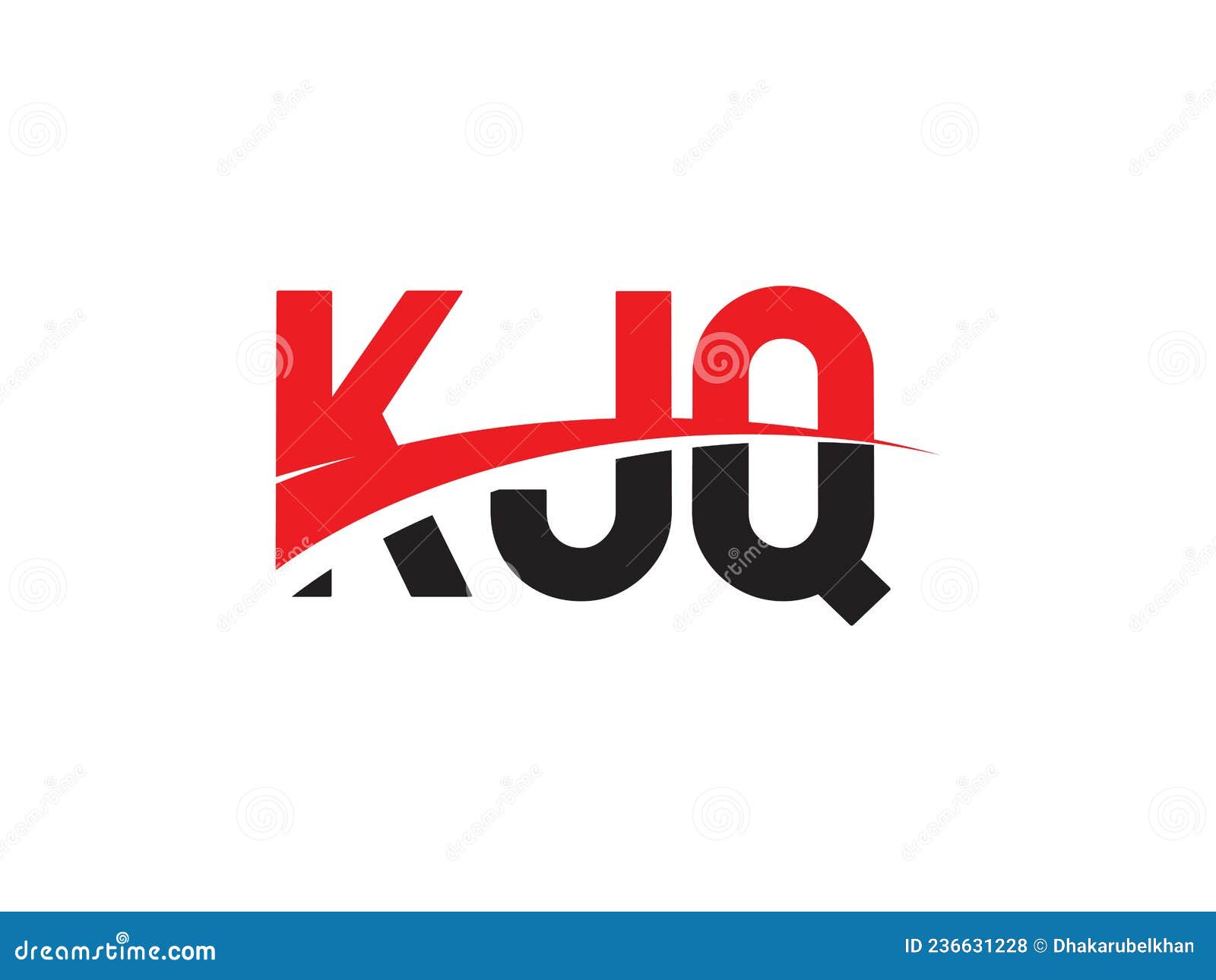 KJQ Letter Initial Logo Design Vector Illustration Stock Vector ...