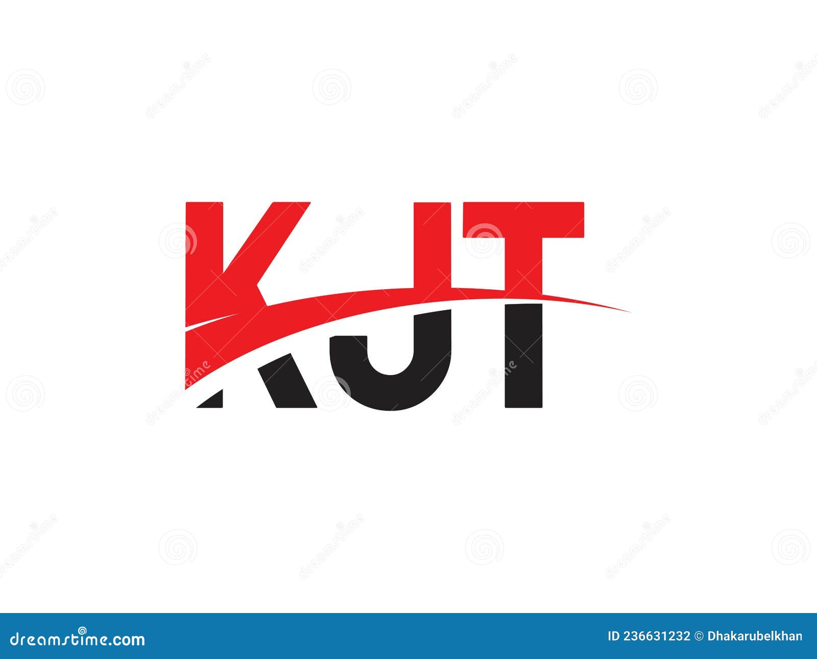 KJT Letter Initial Logo Design Vector Illustration Stock Vector ...