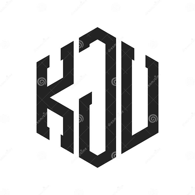 KJU Logo Design. Initial Letter KJU Monogram Logo Using Hexagon Shape ...