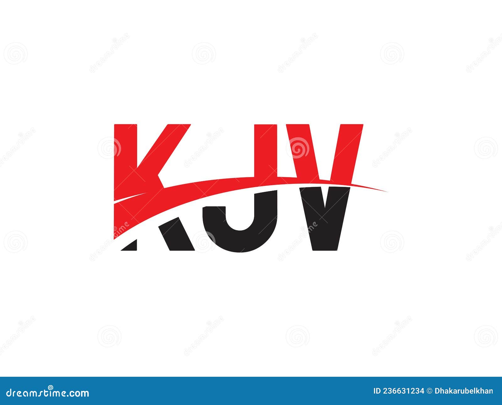 KJV Letter Initial Logo Design Vector Illustration Stock Vector ...
