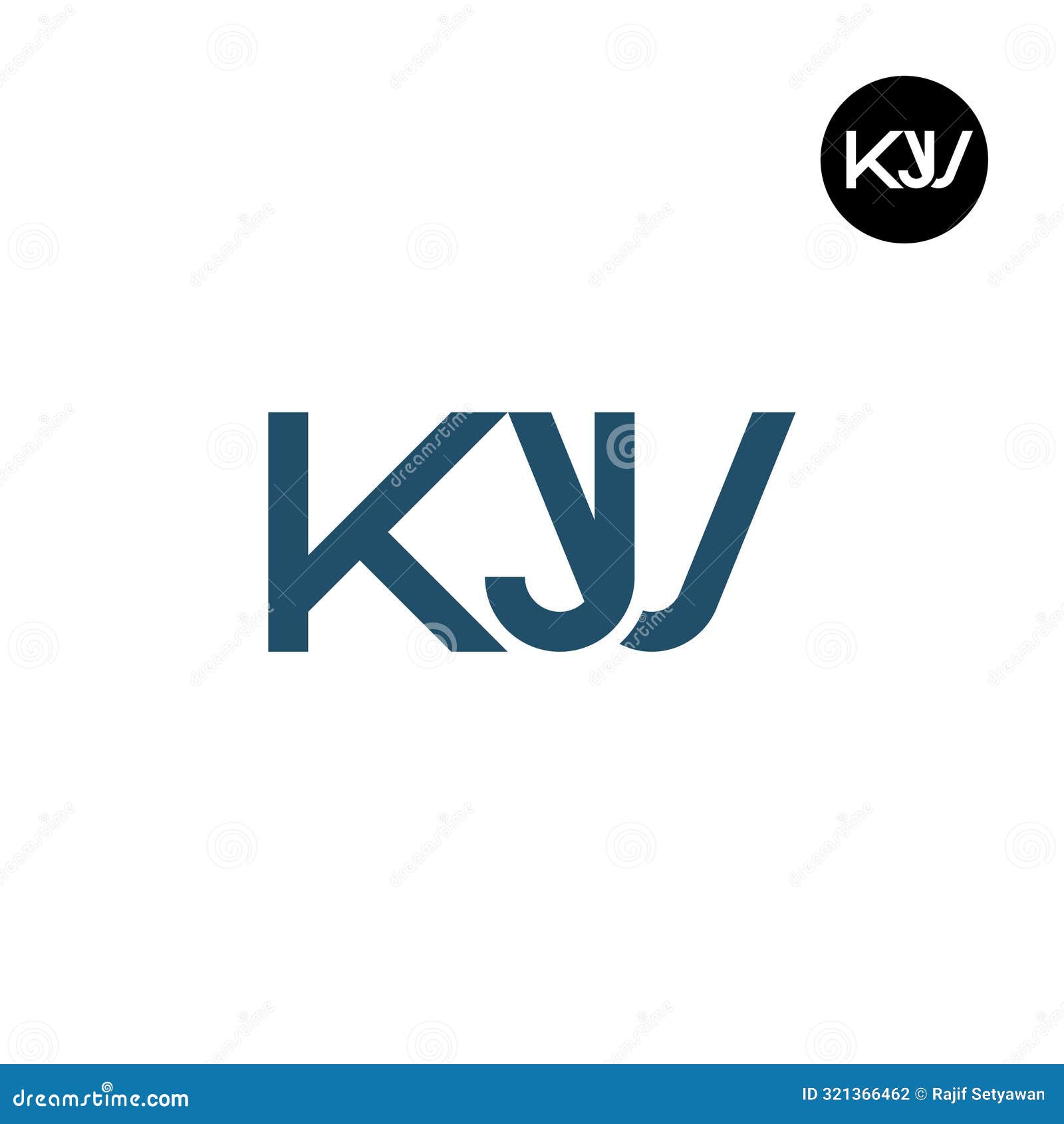 KJV Logo Letter Monogram Design Stock Vector - Illustration of ...
