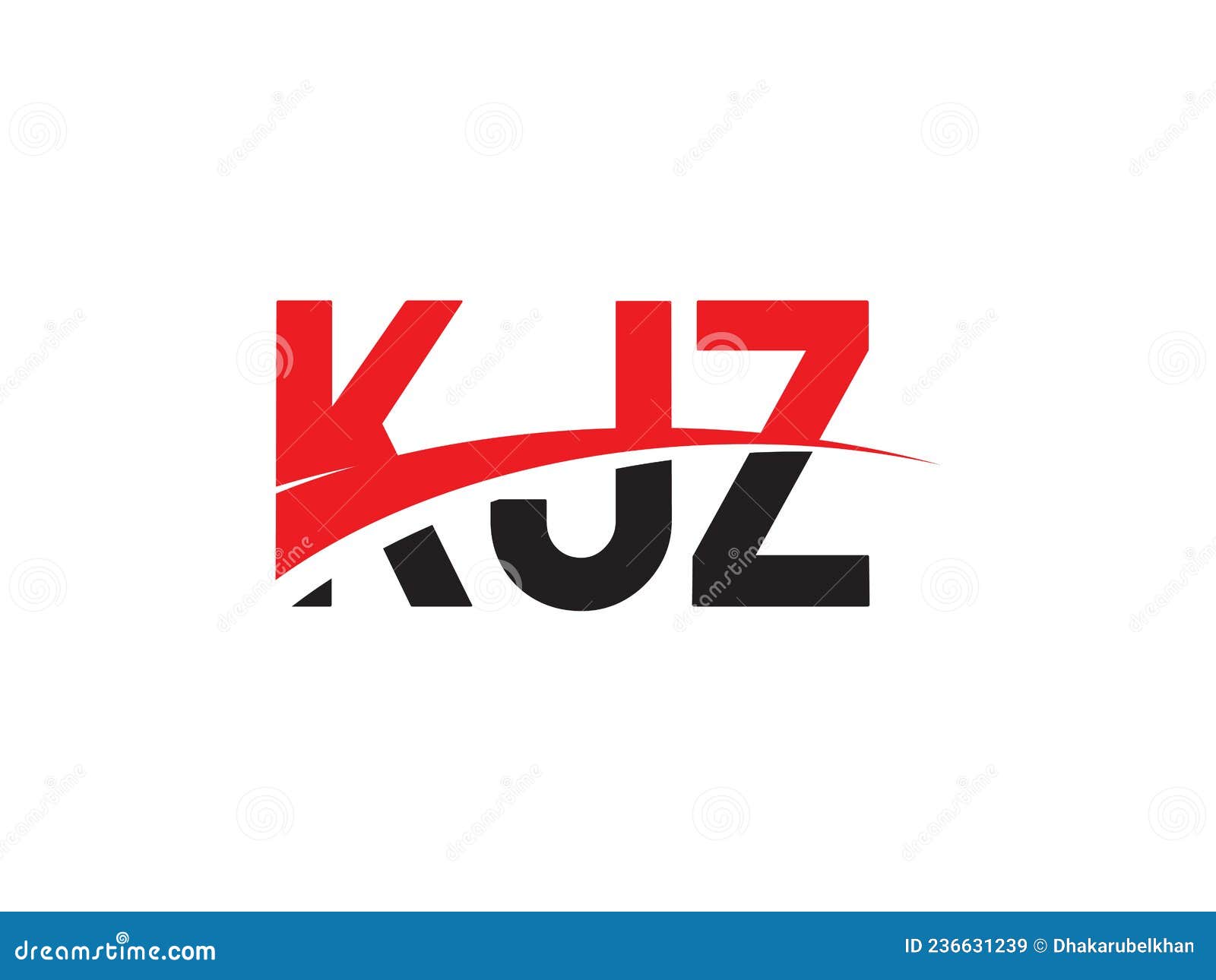 KJZ Letter Initial Logo Design Vector Illustration Stock Vector ...