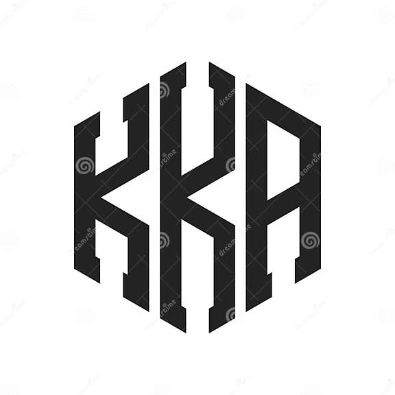 KKA Logo Design. Initial Letter KKA Monogram Logo Using Hexagon Shape ...
