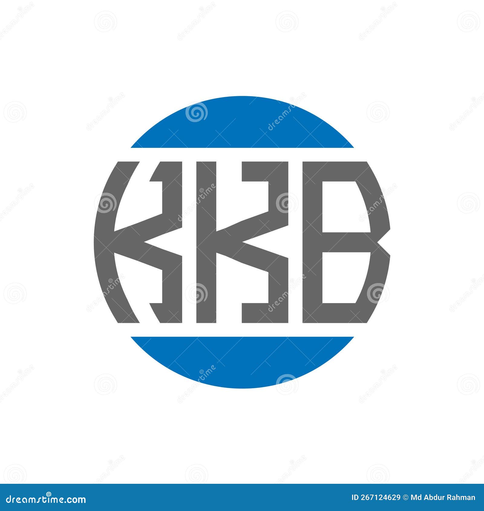 KKB Letter Logo Design on White Background. KKB Creative Initials ...