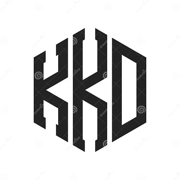 KKD Logo Design. Initial Letter KKD Monogram Logo Using Hexagon Shape ...