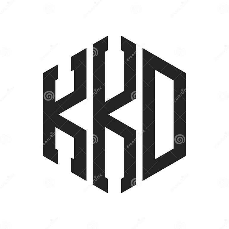 KKD Logo Design. Initial Letter KKD Monogram Logo Using Hexagon Shape ...