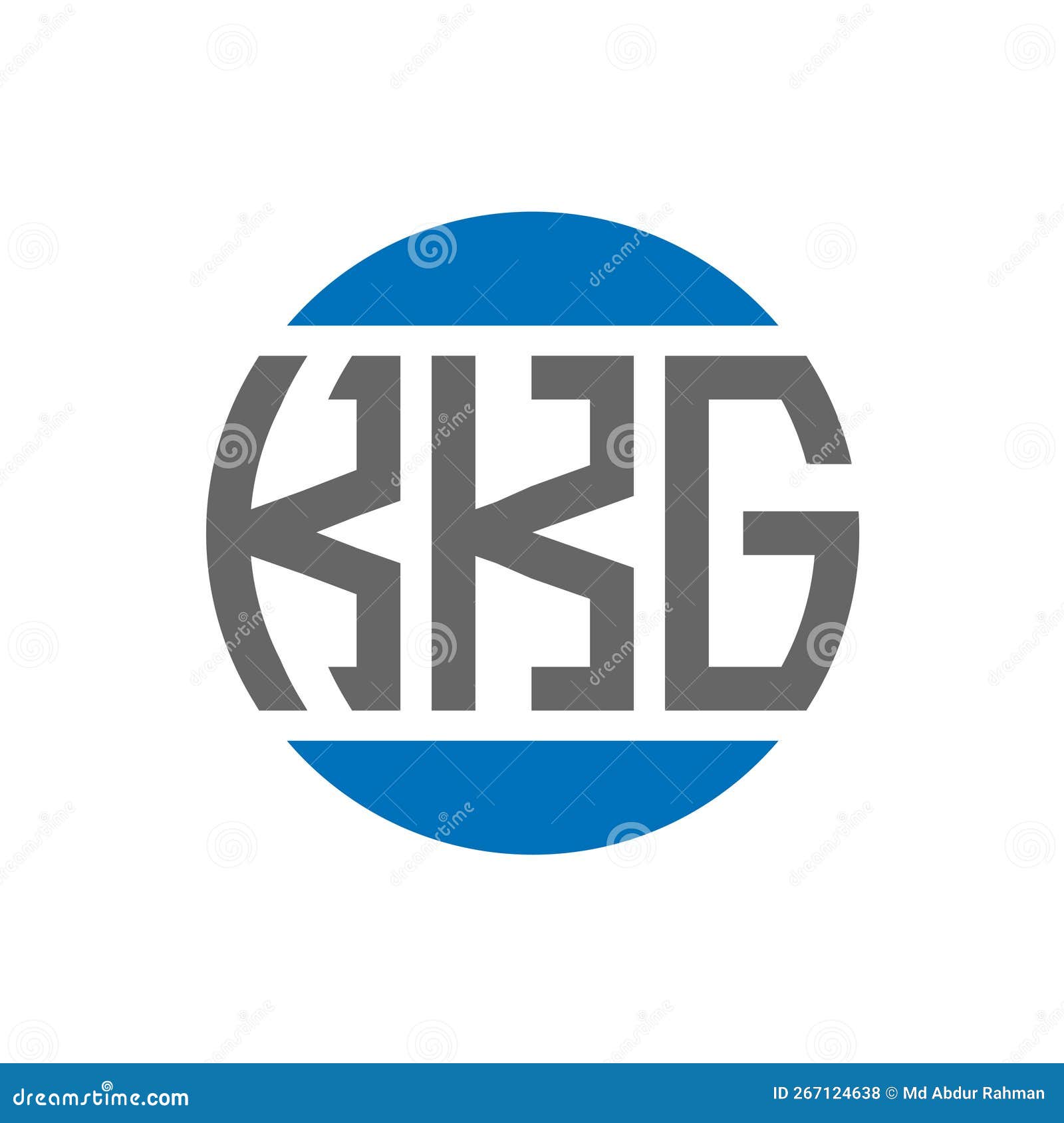 KKG Letter Logo Design on White Background. KKG Creative Initials ...