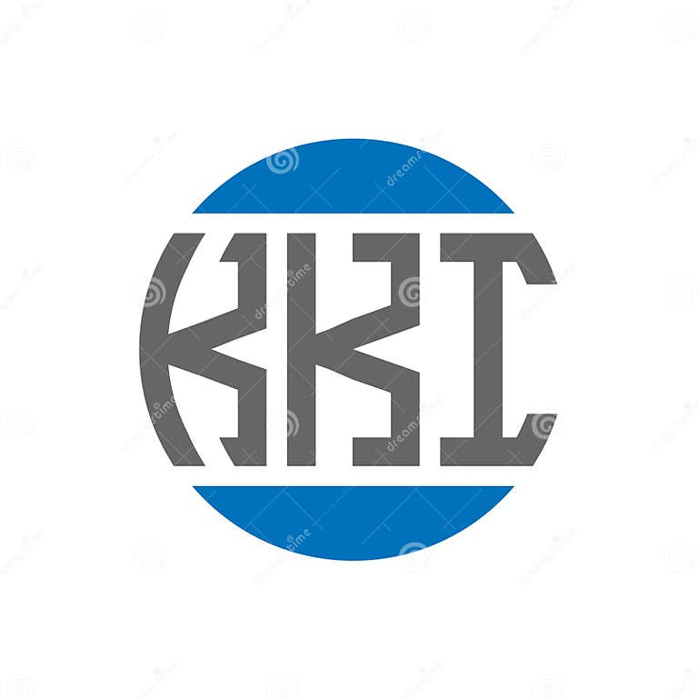 KKI Letter Logo Design on White Background. KKI Creative Initials ...