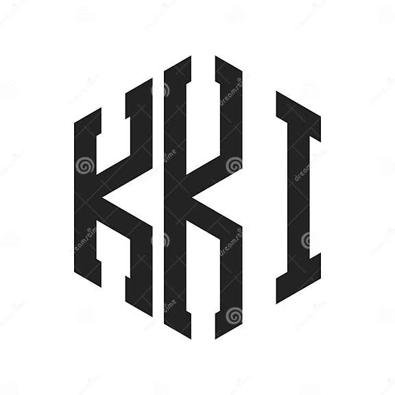 KKI Logo Design. Initial Letter KKI Monogram Logo Using Hexagon Shape ...