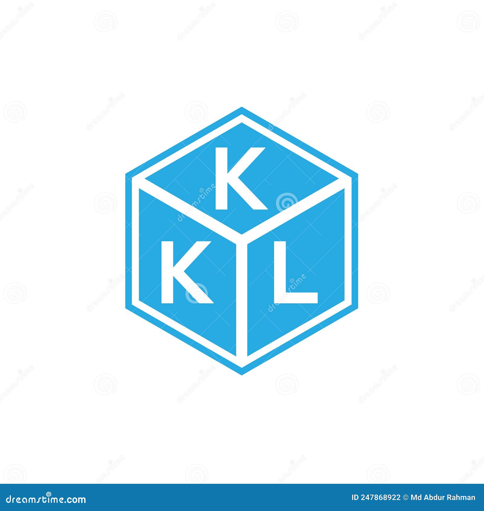 KKL Letter Logo Design on Black Background. KKL Creative Initials ...