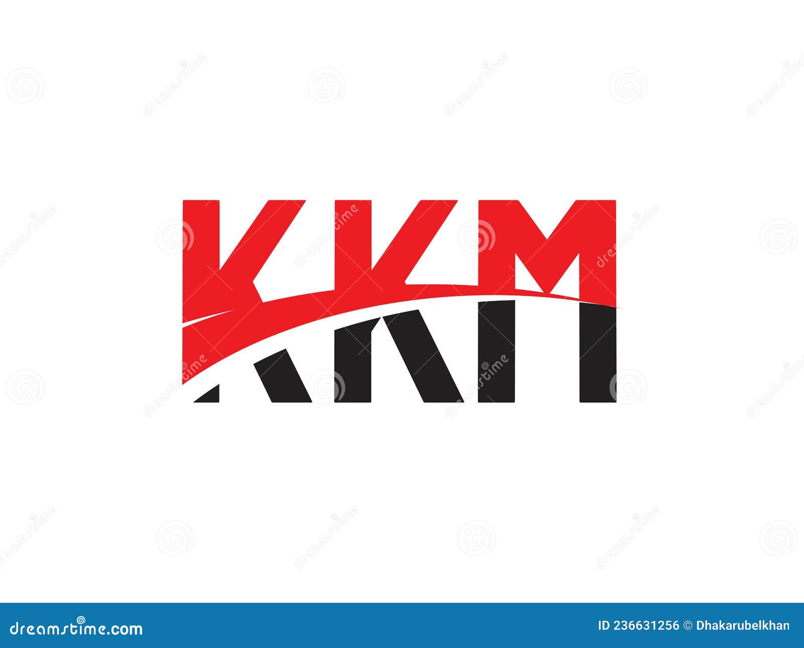 KKM Letter Initial Logo Design Vector Illustration Stock Vector ...