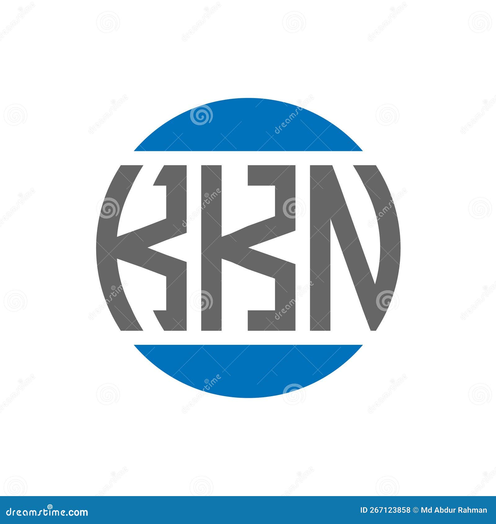 KKN Letter Logo Design on White Background. KKN Creative Initials ...