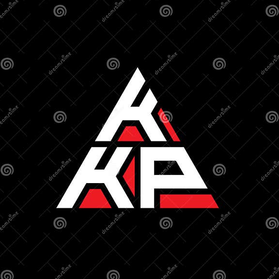 KKP Triangle Letter Logo Design with Triangle Shape. KKP Triangle Logo ...
