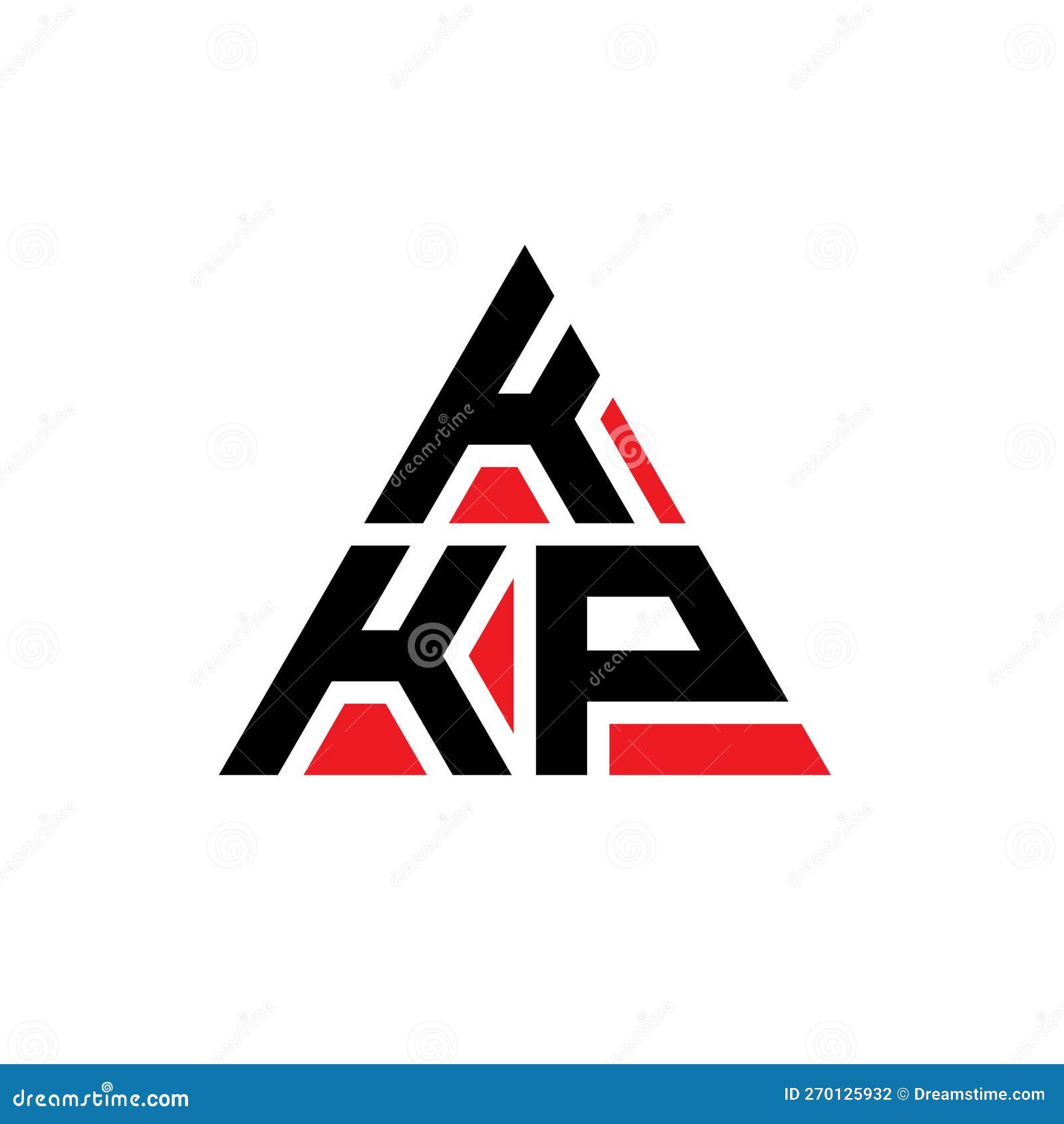 KKP Triangle Letter Logo Design with Triangle Shape. KKP Triangle Logo ...