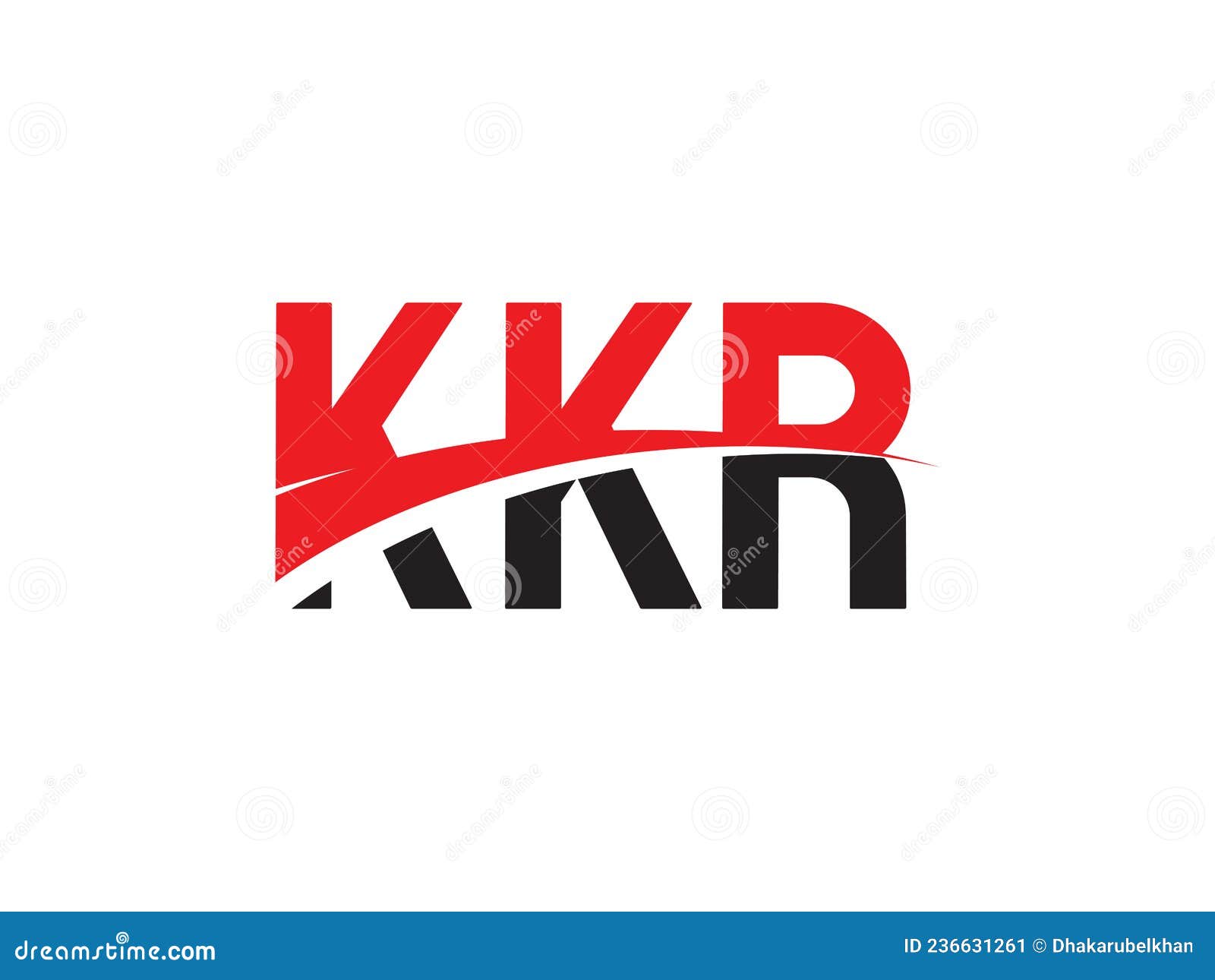 KKR Letter Initial Logo Design Vector Illustration Stock Vector ...