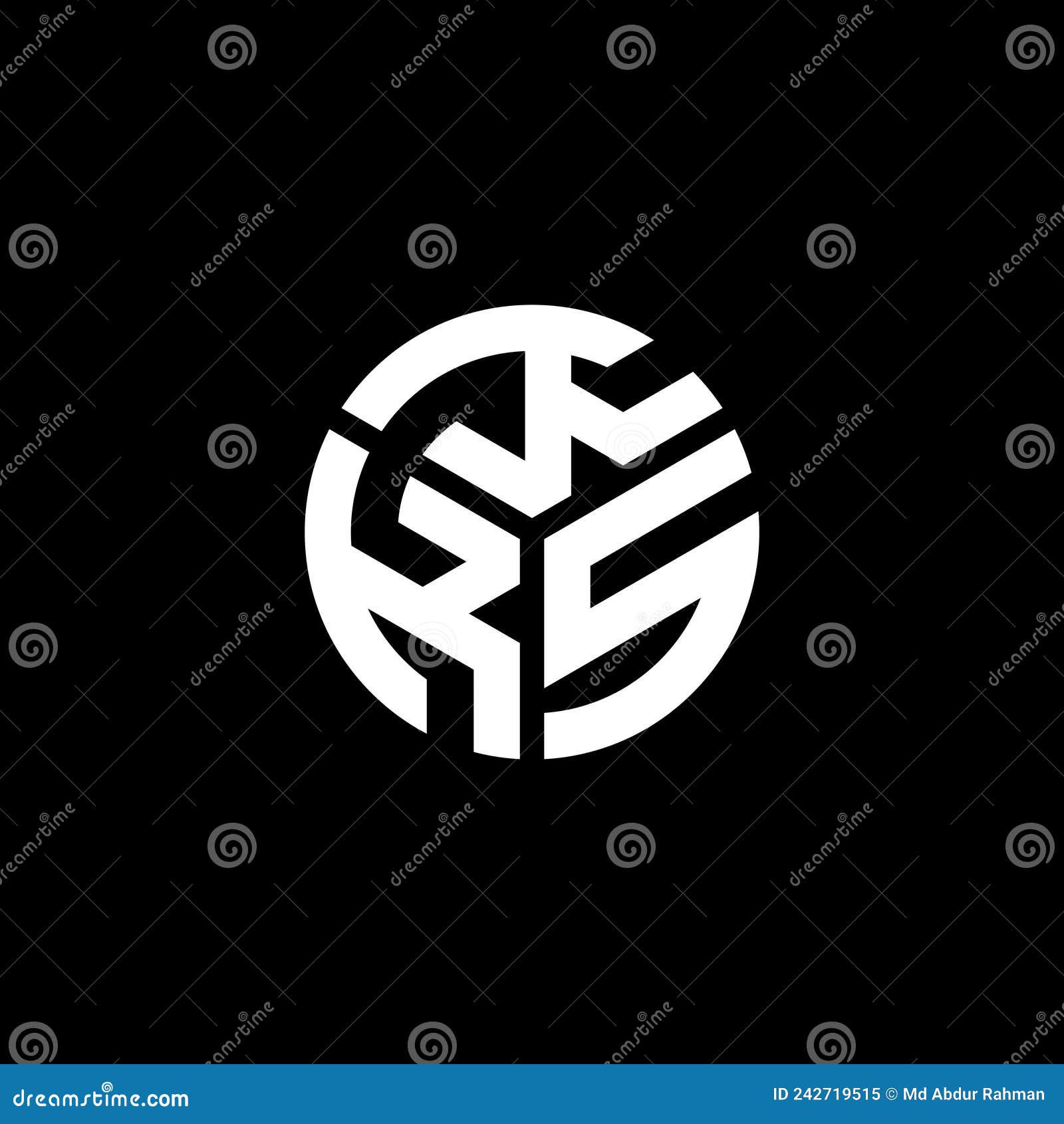 KKS Letter Logo Design on Black Background. KKS Creative Initials ...