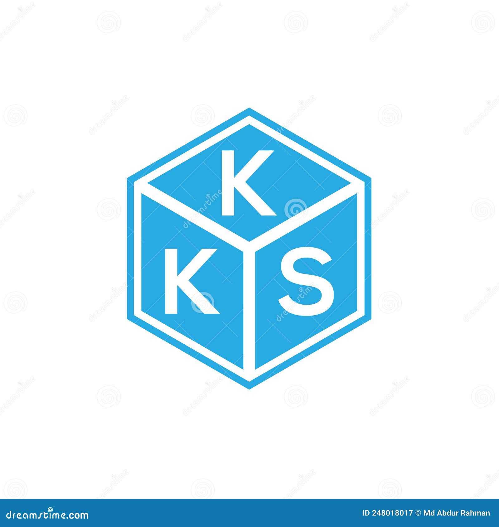 KKS Letter Logo Design on Black Background. KKS Creative Initials ...