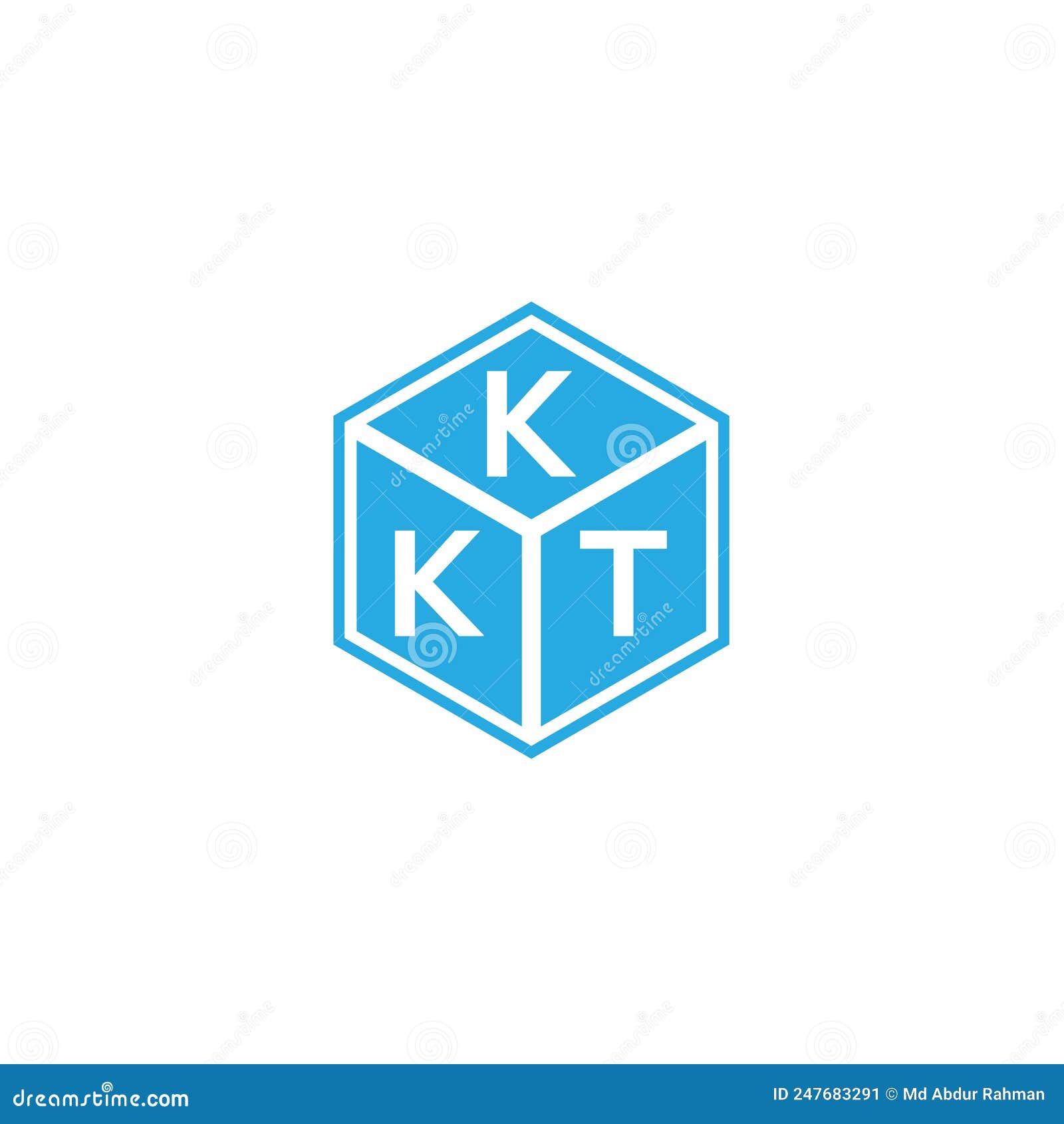 KKT Letter Logo Design on Black Background. KKT Creative Initials ...