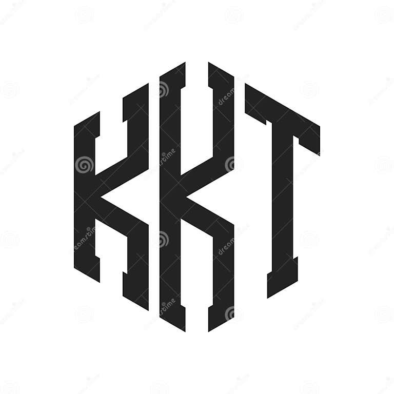 KKT Logo Design. Initial Letter KKT Monogram Logo Using Hexagon Shape ...