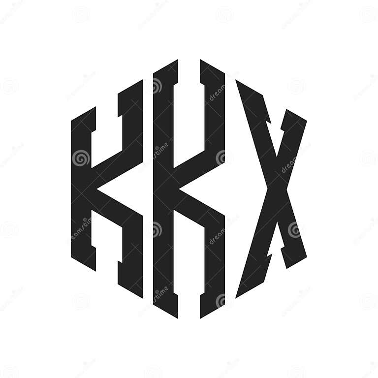 KKX Logo Design. Initial Letter KKX Monogram Logo Using Hexagon Shape ...