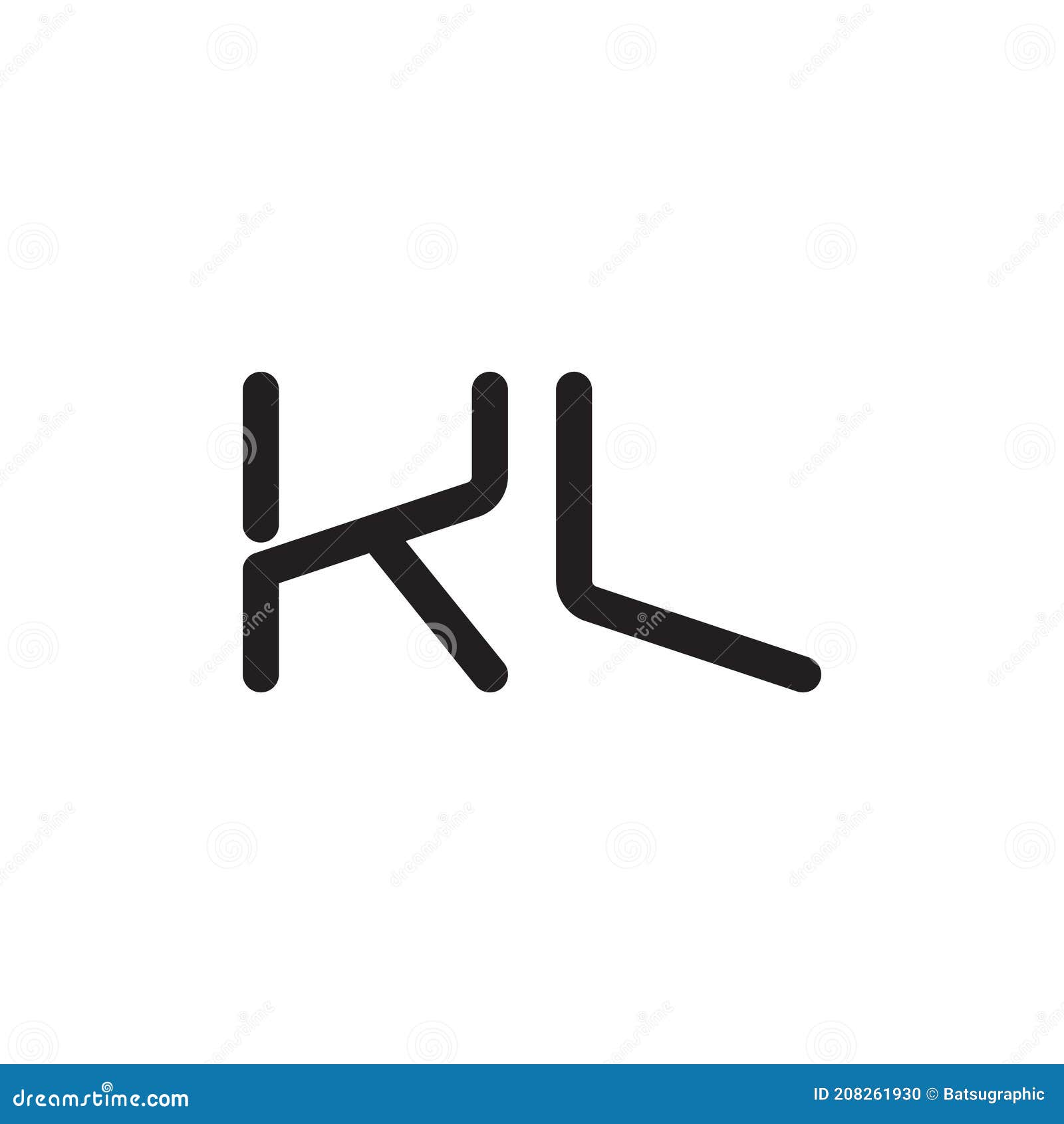 Kl Initial Letter Vector Logo Icon Stock Vector - Illustration of ...