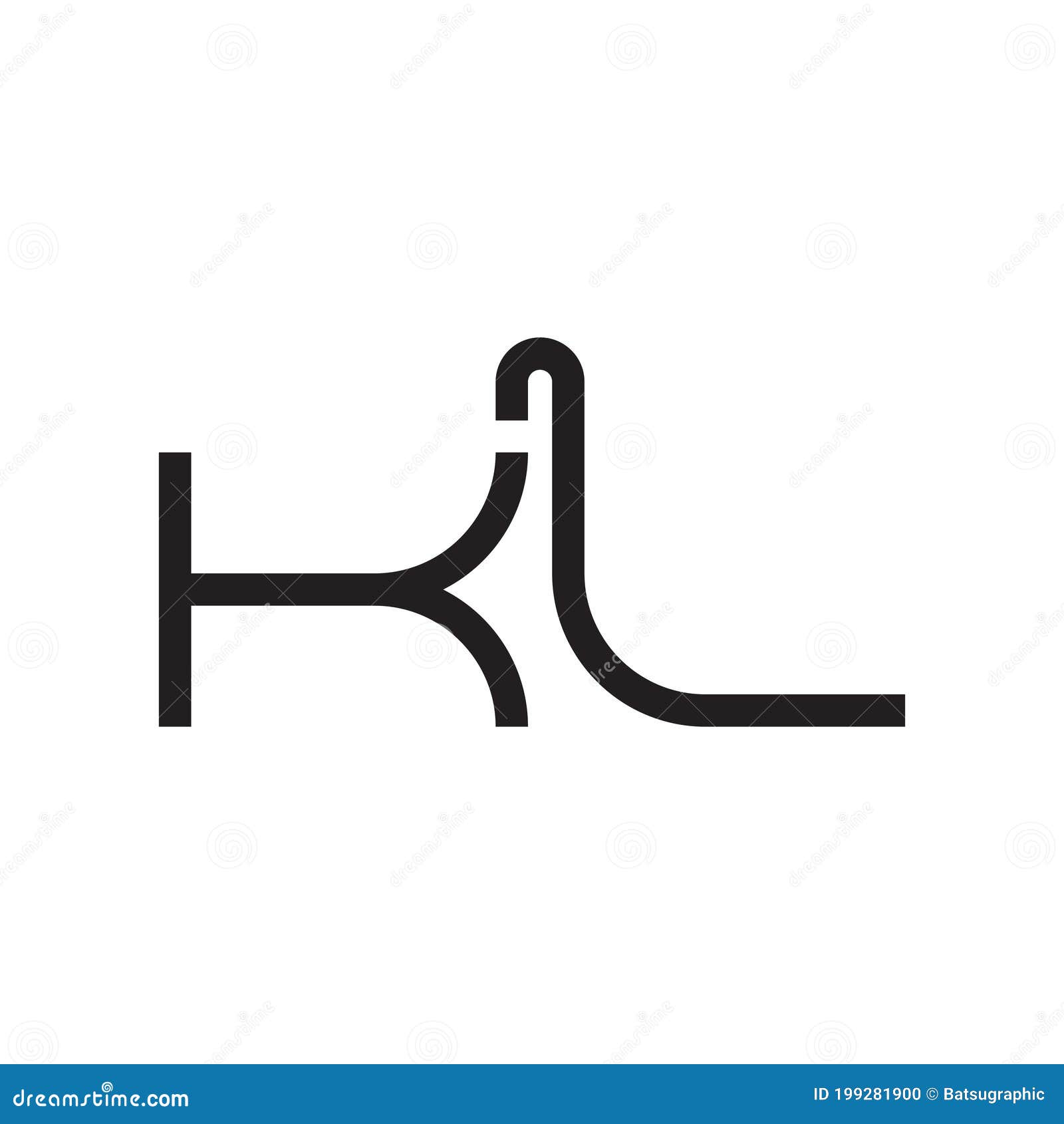 Kl Initial Letter Vector Logo Icon Stock Vector - Illustration of ...