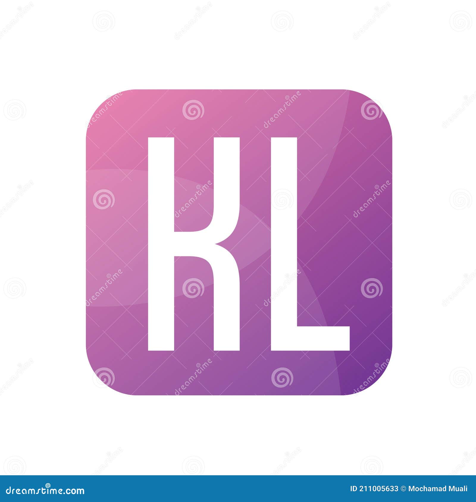 KL Letter Logo Design with Simple Style Stock Vector - Illustration of ...