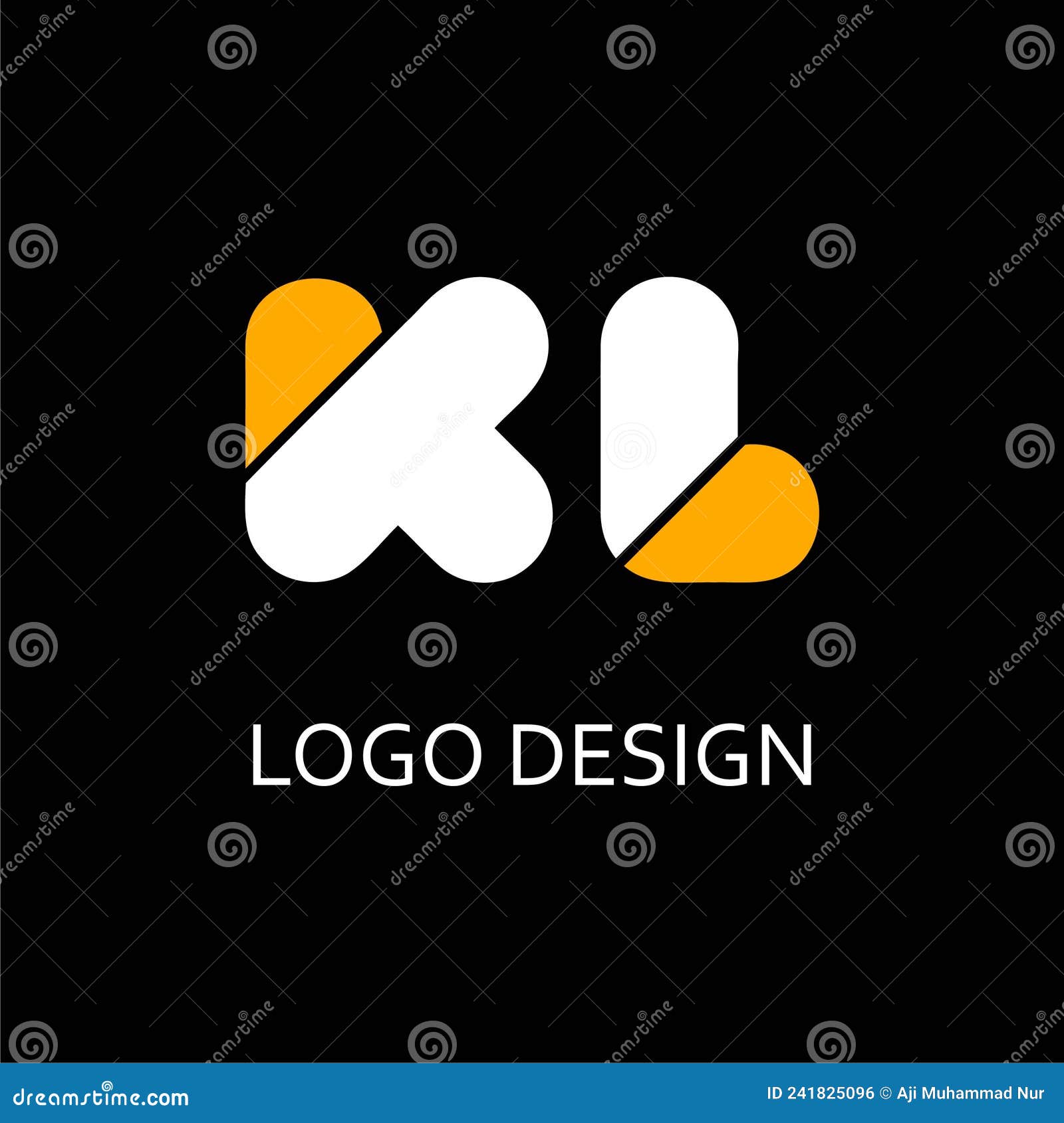Kl Letter for Simple Logo Design.eps Stock Vector - Illustration of ...