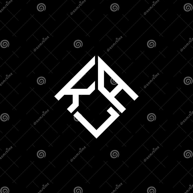 KLA Letter Logo Design on Black Background. KLA Creative Initials ...