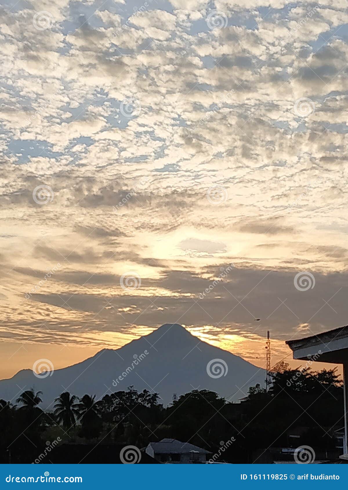 Klabat mountain stock image. Image of klabat, sunrise - 161119825