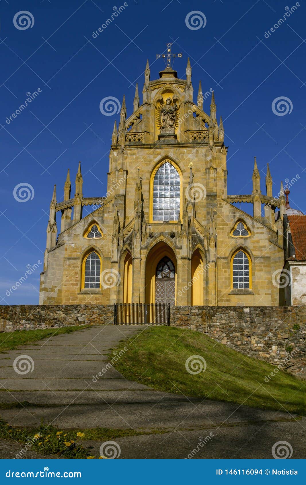 KLADRUBY, CZECH REPUBLIC. on 13, October 2018. Church of the Assumption ...